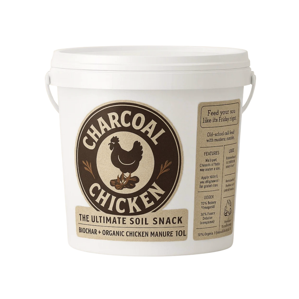 Charcoal Chicken - Biochar & Organic Chicken Manure, 1L – Backyard Botanist