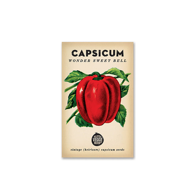 Capsicum 'Wonder Sweet Bell' Heirloom Seeds - Little Veggie Patch Co ...