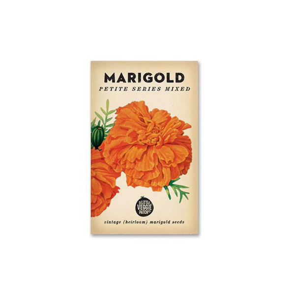 Marigold "Petite Series Mixed" Heirloom Seeds - Little Veggie Patch Co – Backyard Botanist