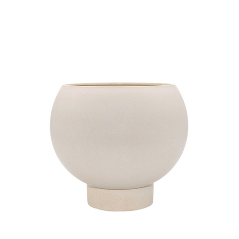 Potted Orbit Planter, Oatmeal – Backyard Botanist