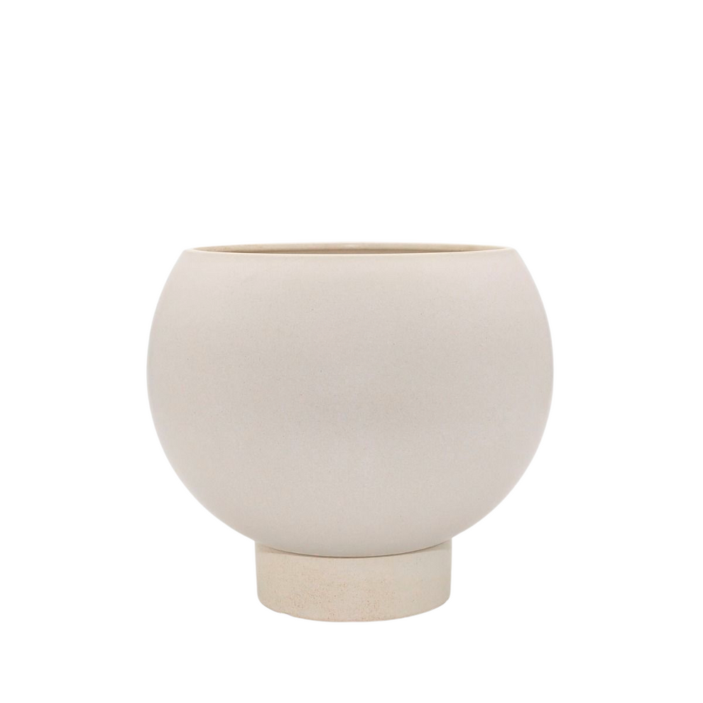 Potted Orbit Planter, Oatmeal – Backyard Botanist