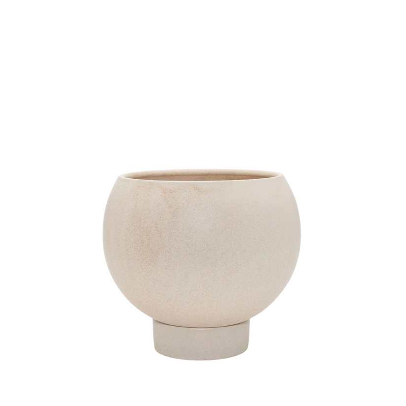Potted Orbit Planter, Oatmeal – Backyard Botanist