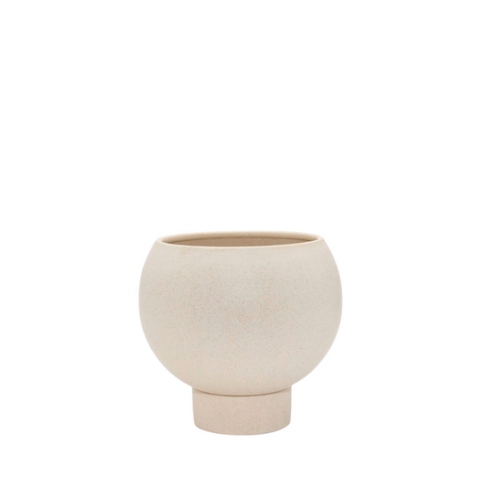 Potted Orbit Planter, Oatmeal – Backyard Botanist