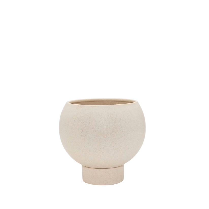Potted Orbit Planter, Oatmeal – Backyard Botanist